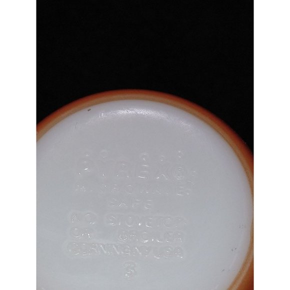 Dining | Vintage Pyrex Corning Coffee Mugs Burnt Orange Color | Poshmark